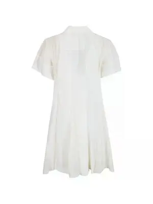 Sacai Button Flap-pocket Wool Midi Dress