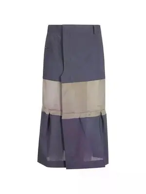 Sacai Panelled Mini Skirt