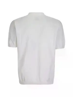 C.P. COMPANY Short Sleeve Polo Shirt - White