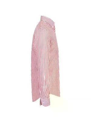 Polo Ralph Lauren Striped Custom-fit Cotton Shirt - Red