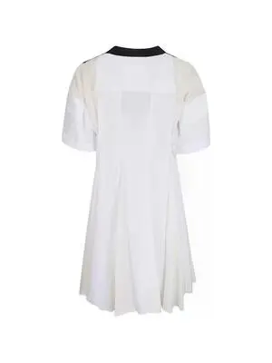 Sacai Poplin Knit Mini Dress