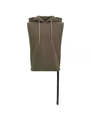 Rick Owens Hooded Vest - Brown