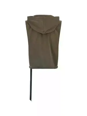 Rick Owens Hooded Vest - Brown