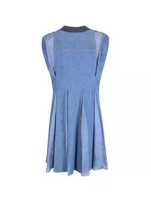 Sacai Denim Knit Mini Dress