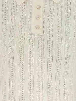 Zimmermann Ribbed Polo Top