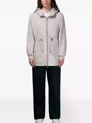 MOORER Galilea-stp Hooded Zipped Jacket - Neutrals