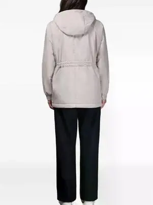 MOORER Galilea-stp Hooded Zipped Jacket - Neutrals
