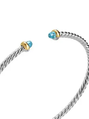 David Yurman Micro Cable Flex Bracelet - Silver