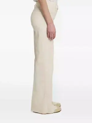 MOTHER The Patch Pocket Twister Fray Cotton Jeans - Neutrals