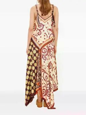 ALEMAIS Wilson Knotted Midi Dress - Neutrals