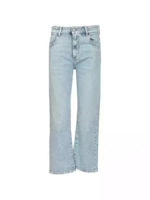 ICON DENIM LOS ANGELES Mimi Five-pocket Cropped Jeans - Blue