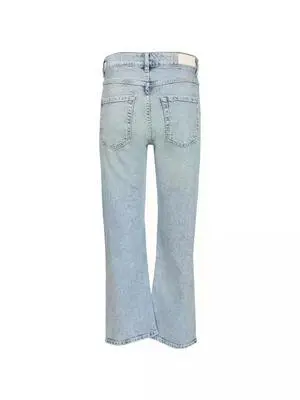 ICON DENIM LOS ANGELES Mimi Five-pocket Cropped Jeans - Blue