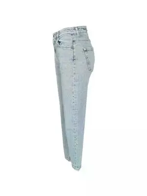 ICON DENIM LOS ANGELES Mimi Five-pocket Cropped Jeans - Blue
