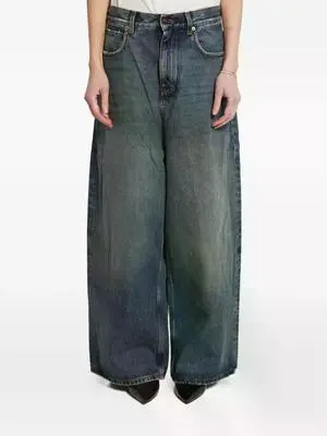 Balenciaga Low-rise Baggy Jeans - Blue