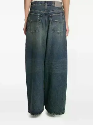 Balenciaga Low-rise Baggy Jeans - Blue