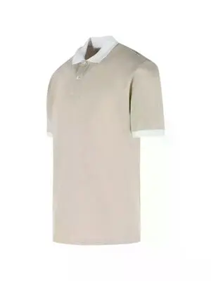 Eleventy Half-button Short-sleeve Polo Shirt - Neutrals
