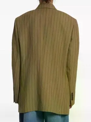 Dolce & Gabbana Striped Double-breasted Linen Jacket