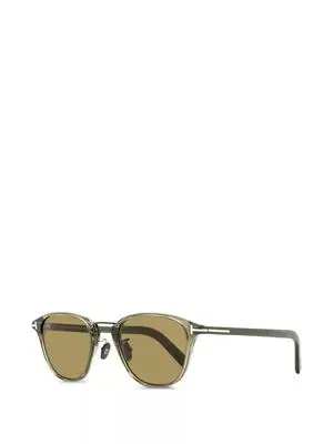 TOM FORD Metal-bridge Geometric-frame Sunglasses