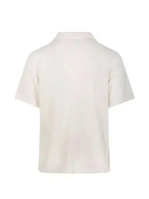 DUNST Buttoned Short-sleeve Shirt - Neutrals
