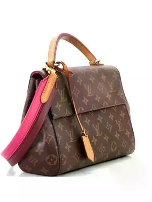 LOUIS VUITTON Cluny Top Handle Satchel Monogram Canvas Bb - Brown