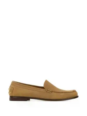 TOD'S Suede Loafers - Neutrals