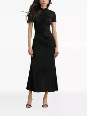 TOCCIN Gracelyn Mock-neck Midi Dress