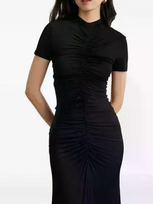 TOCCIN Gracelyn Mock-neck Midi Dress