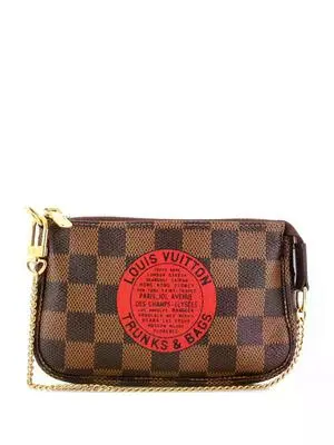 LOUIS VUITTON Pochette Accessoires Limited Edition Damier Mini Clutch