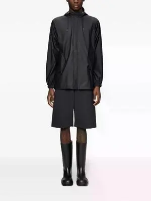Rains Fishtail Hooded Jacket - Black