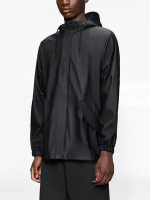 Rains Fishtail Hooded Jacket - Black