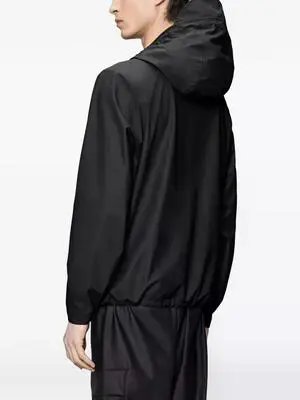 Rains Pocket Hooded Jacket - Black