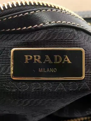 Prada 2010-2026 Canapa Logo Jacquard Crossbody Shoulder Bag