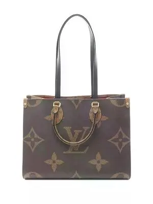 LOUIS VUITTON 2020 Monogram Giant Onthego Mm Satchel - Brown