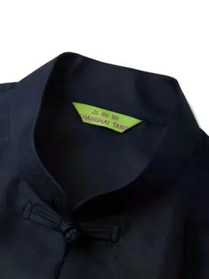 Shanghai Tang Mandarin-collar Blouse - Blue