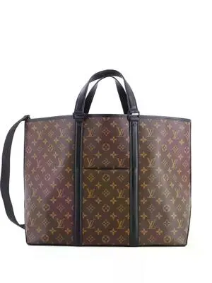 LOUIS VUITTON Weekend Macassar Monogram Canvas Gm Tote Bag