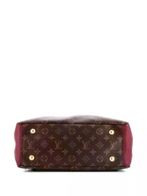 LOUIS VUITTON Pallas Tote Monogram Canvas With Leather Shoulder Bag - Brown