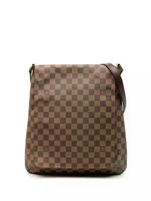 LOUIS VUITTON 2004 Damier Ebene Musette Salsa Gm