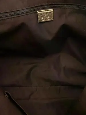 Gucci Gg Satin Abbey D Ring Tote