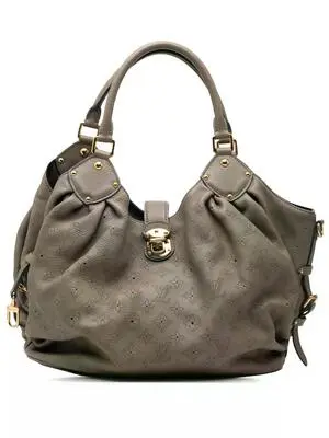 LOUIS VUITTON 2009 Monogram Mahina L Hobo Bag - Brown