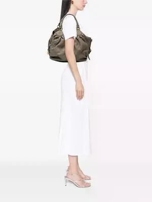 LOUIS VUITTON 2009 Monogram Mahina L Hobo Bag - Brown
