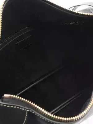 Gucci 2016-2026 Medium Gg Emblem Leather Shoulder Bag - Black