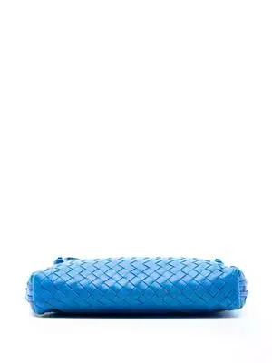 Bottega Veneta 2012-2026 Nappa Intrecciato Nodini Crossbody Bag - Blue