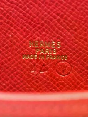 Hermès 1992 Mini Courchevel Balle De Golf Crossbody Bag - Red