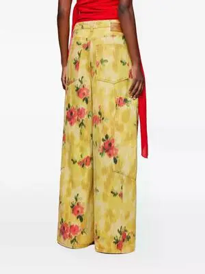 GANNI Floral Print Trousers