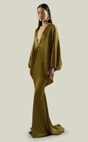 TALLER MARMO Butterfly Cocoon Gown
