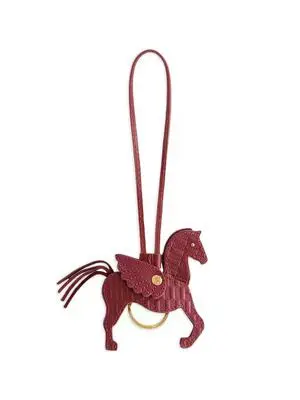 Kith Pegasus Leather Key Holder - Red