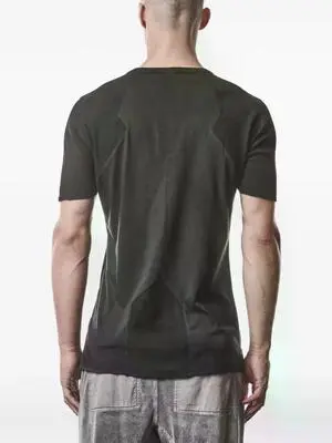 THOM KROM Ribbed-panel T-shirt