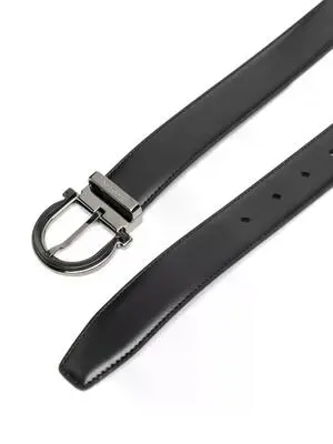 FERRAGAMO Gancio Buckle Leather Belt