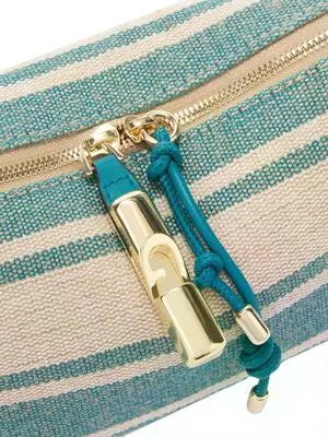 Furla Debby Striped Shoulder Bag - Blue
