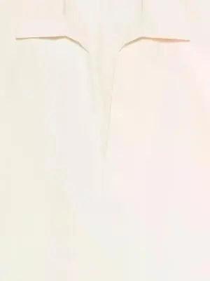 Barena Venezia V-neck Cotton Blouse - Neutrals